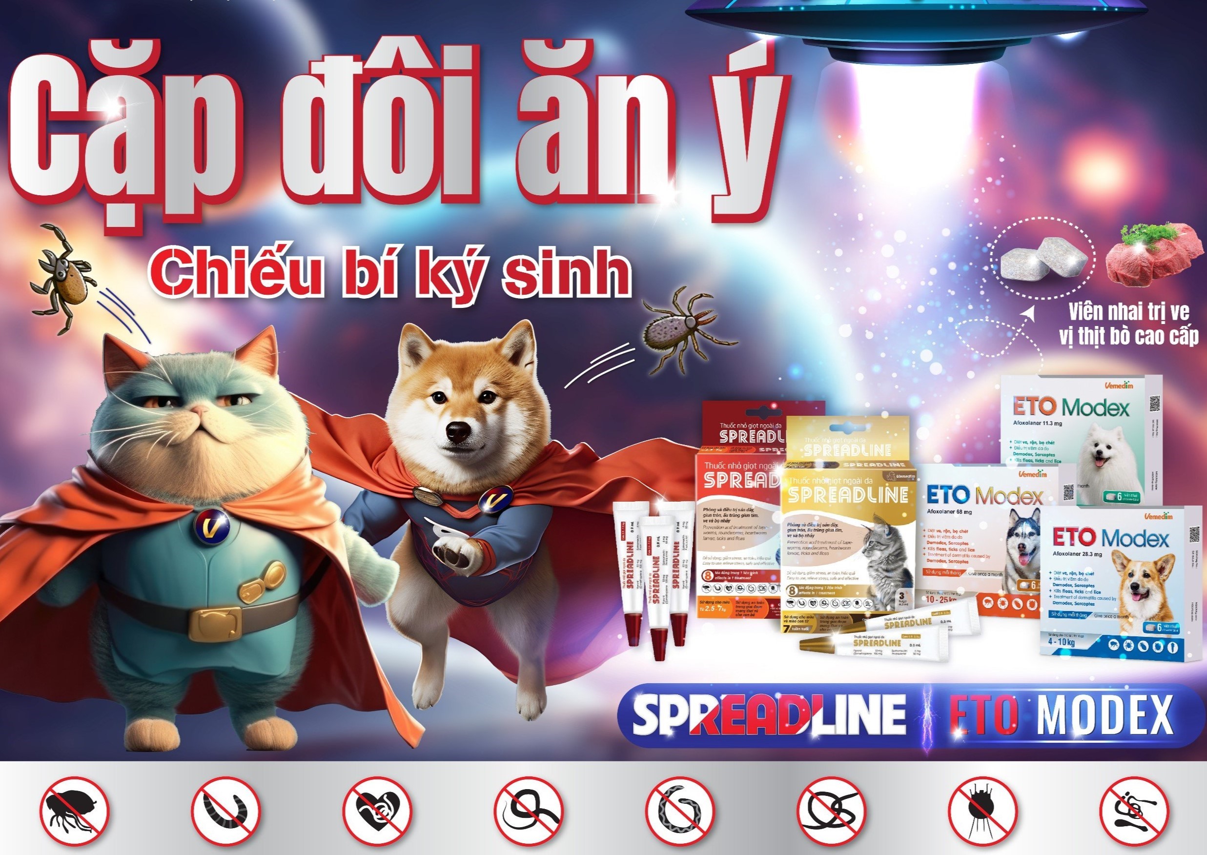 𝐒𝐏𝐑𝐄𝐀𝐃𝐋𝐈𝐍𝐄 & 𝐄𝐓𝐎 𝐌𝐎𝐃𝐄𝐗 – CẶP ĐÔI ĂN Ý, CHIẾU BÍ KÍ SINH