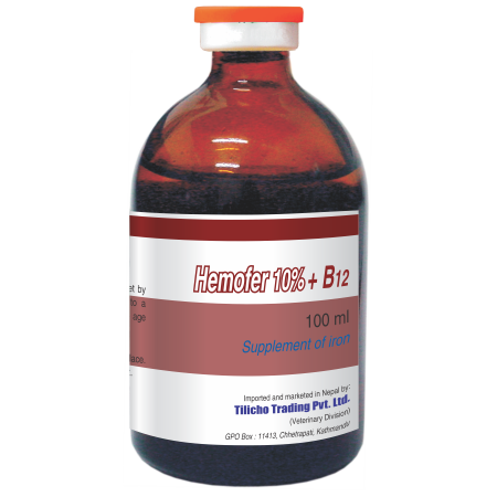 Product Hemofer 10% + B12